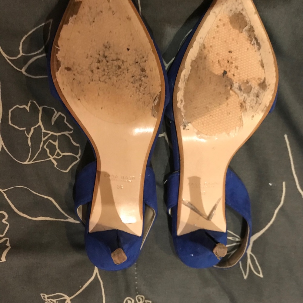 Zara’s Royal Blue Pointy Toe Slingbacks - Gem